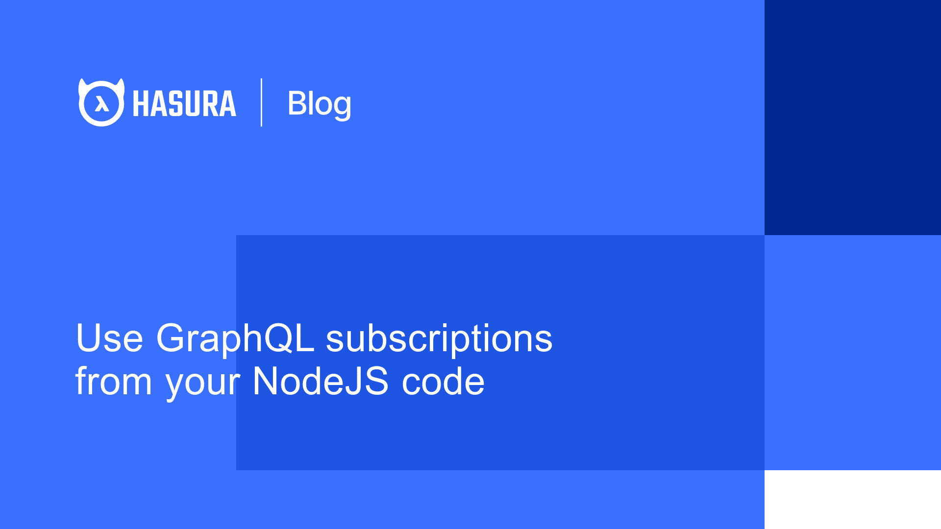 Use GraphQL subscriptions from your NodeJS code Use GraphQL subscriptions from your NodeJS code